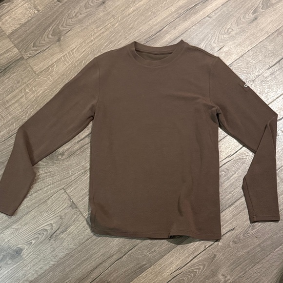 ALO Yoga | Tops | Alo Yoga Waffle Knit Long Sleeve Top Chocolate Brown ...